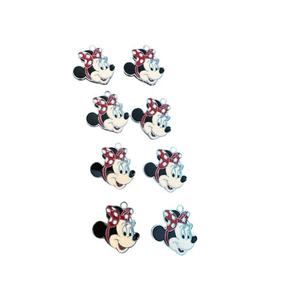 Disney | Office | Disney Minnie Mouse Pendants Lot Of 8 Necklace ...